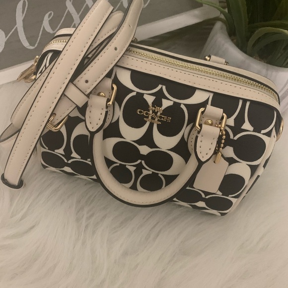 Coach | Bags | Coach Mini Rowan Crossbody In Signature Canvas | Poshmark
